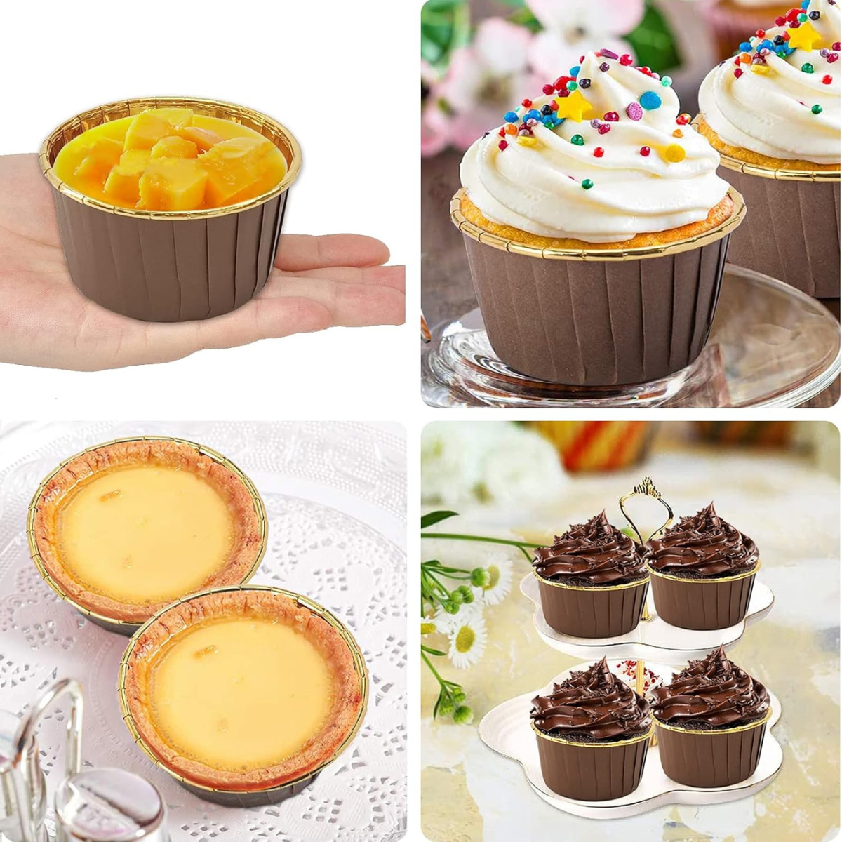 Mini Forro para Cupcake con Tapa, 50pz - Cafe – Cardboardhaus